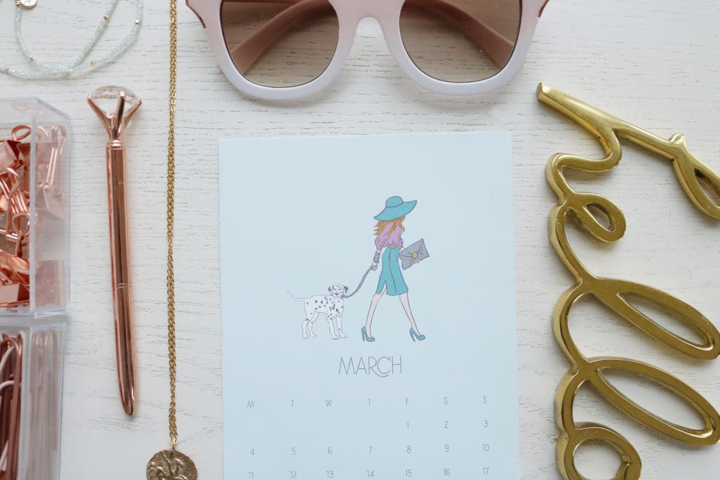 March 2019 Calendar Printable - Darling Darleen | A Lifestyle Design Blog