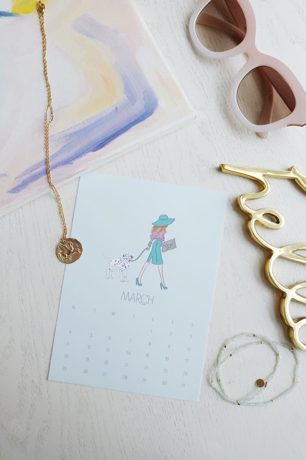 March 2019 Calendar Printable - Darling Darleen | A Lifestyle Design Blog