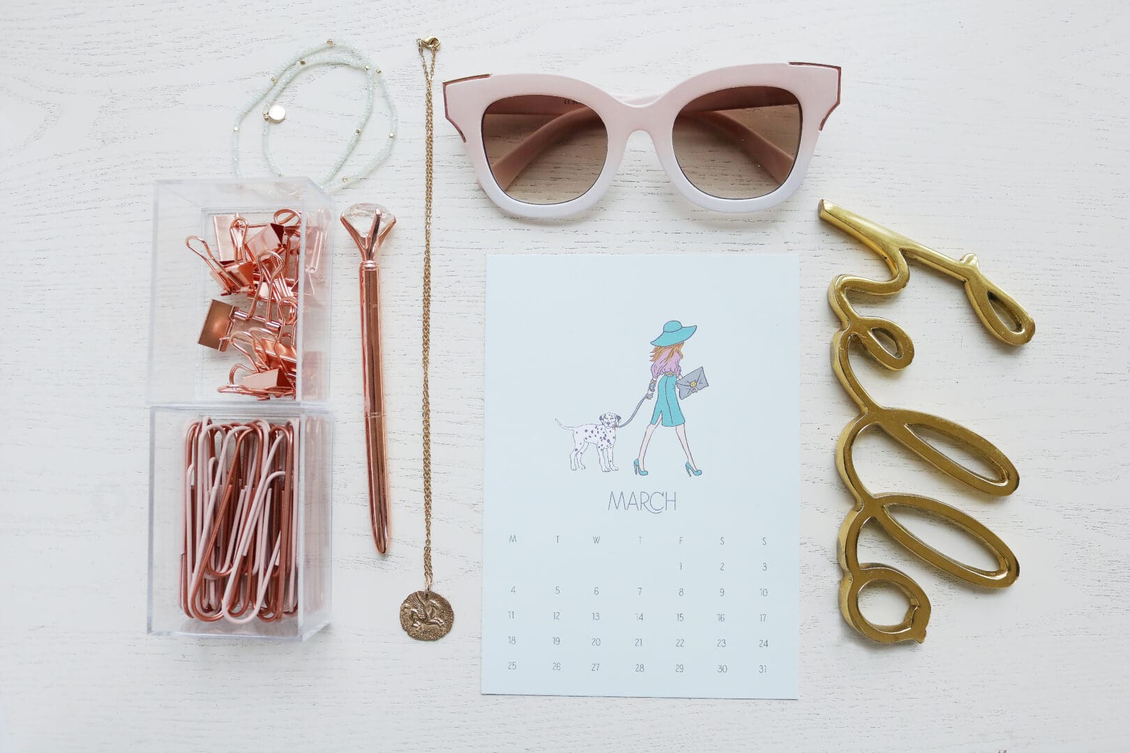 March 2019 Calendar Printable - Darling Darleen | A Lifestyle Design Blog