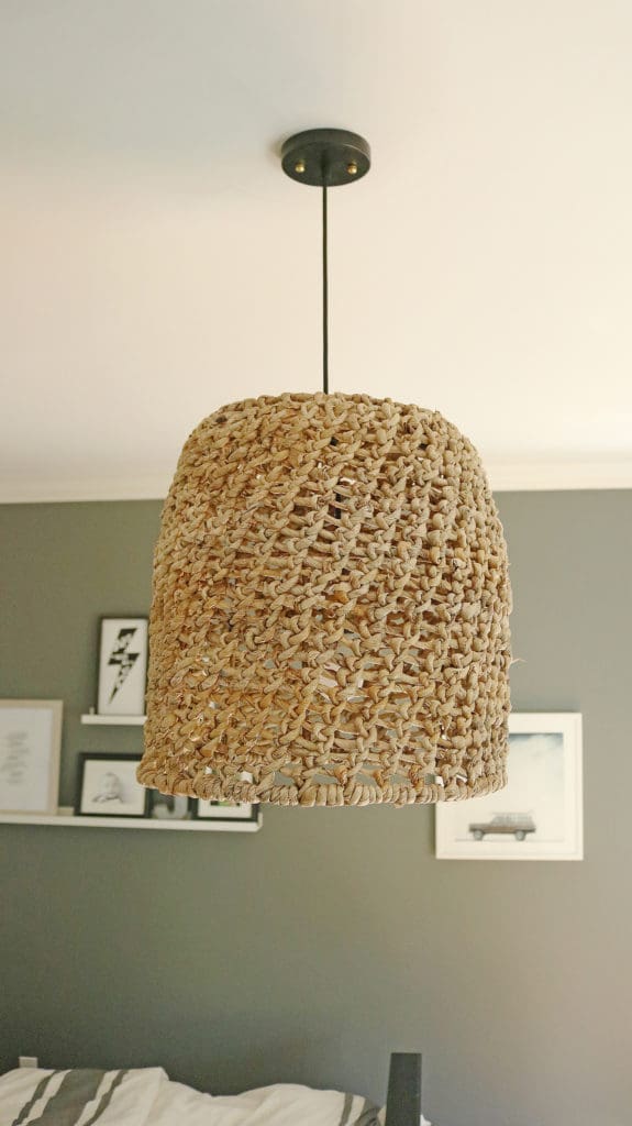 DIY Basket Light Pendant - Darling Darleen | A Lifestyle Design Blog