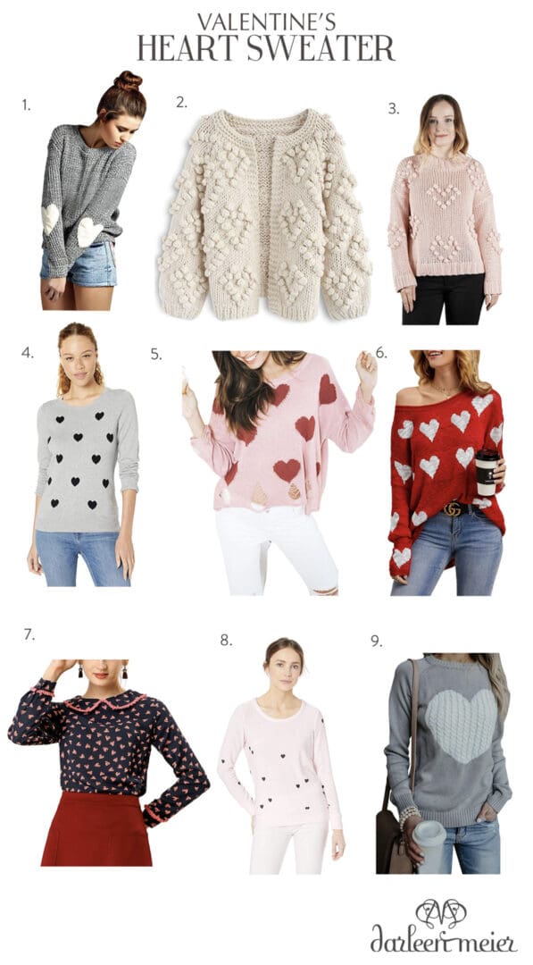 Heart Shape Sweaters - Darling Darleen | A Lifestyle Design Blog