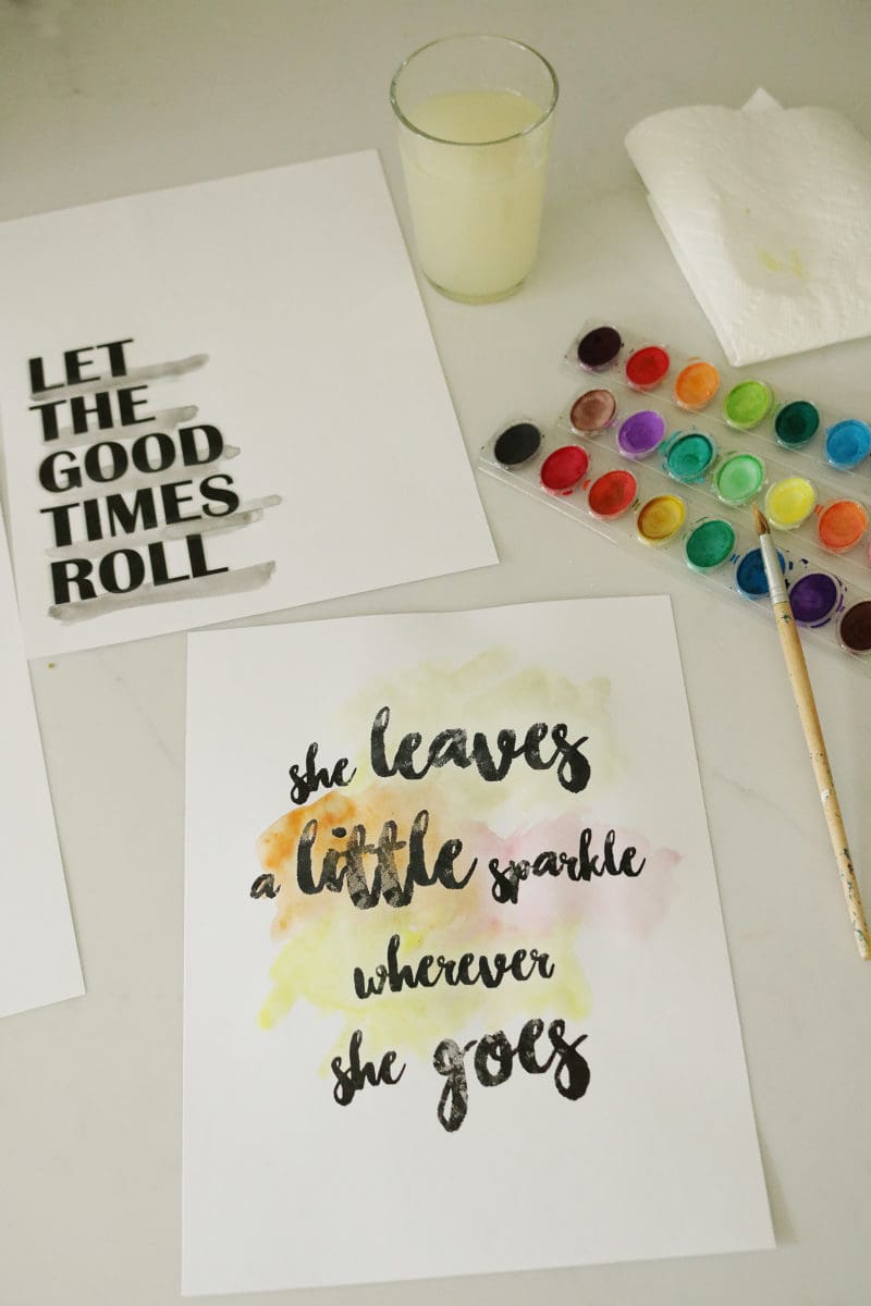 DIY Typography ART Prints - Darling Darleen | A Lifestyle Design Blog