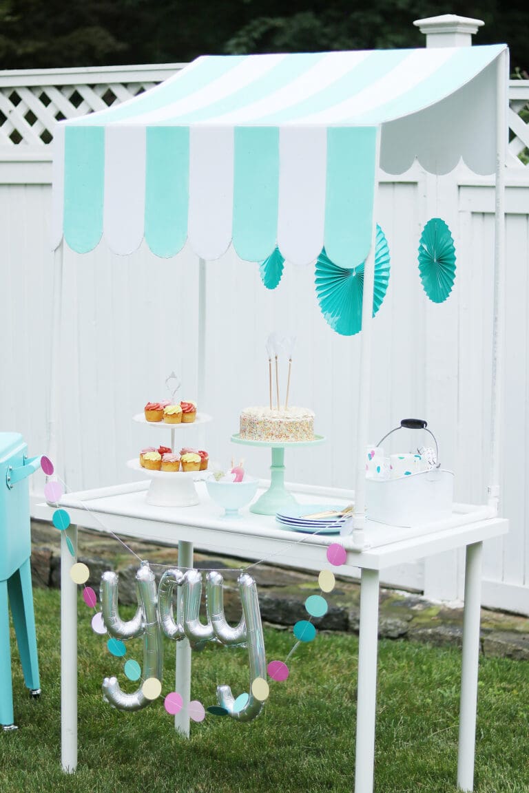 DIY Scallop Table Top Canopy - Darling Darleen | A Lifestyle Design Blog