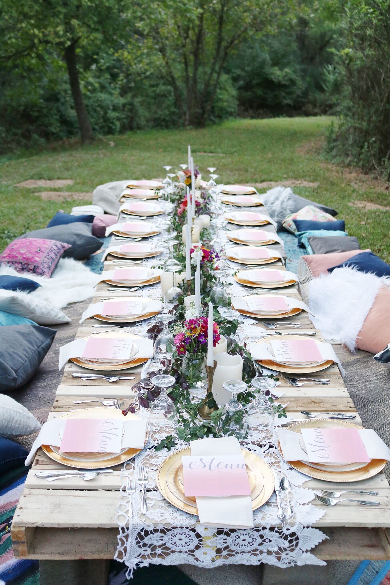 Bohemian backyard Dinner Party - Darling Darleen | A Lifestyle Design Blog
