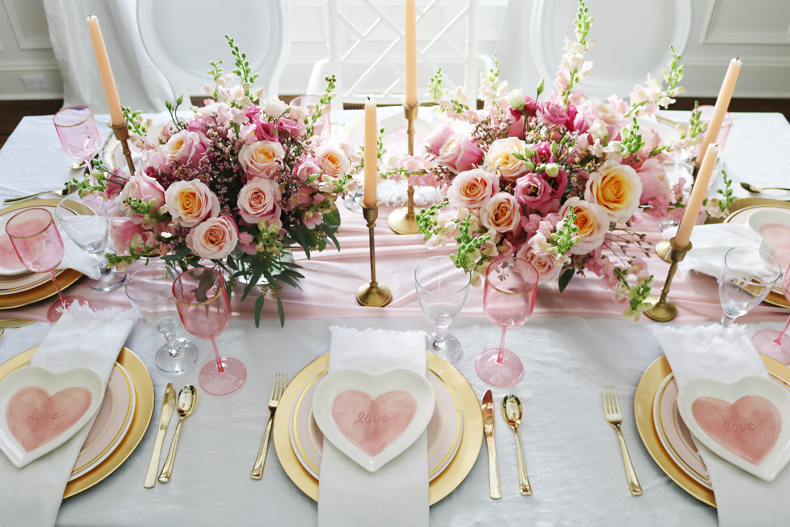 Pretty Valentine Tablescape - Darling Darleen | A Lifestyle Design Blog